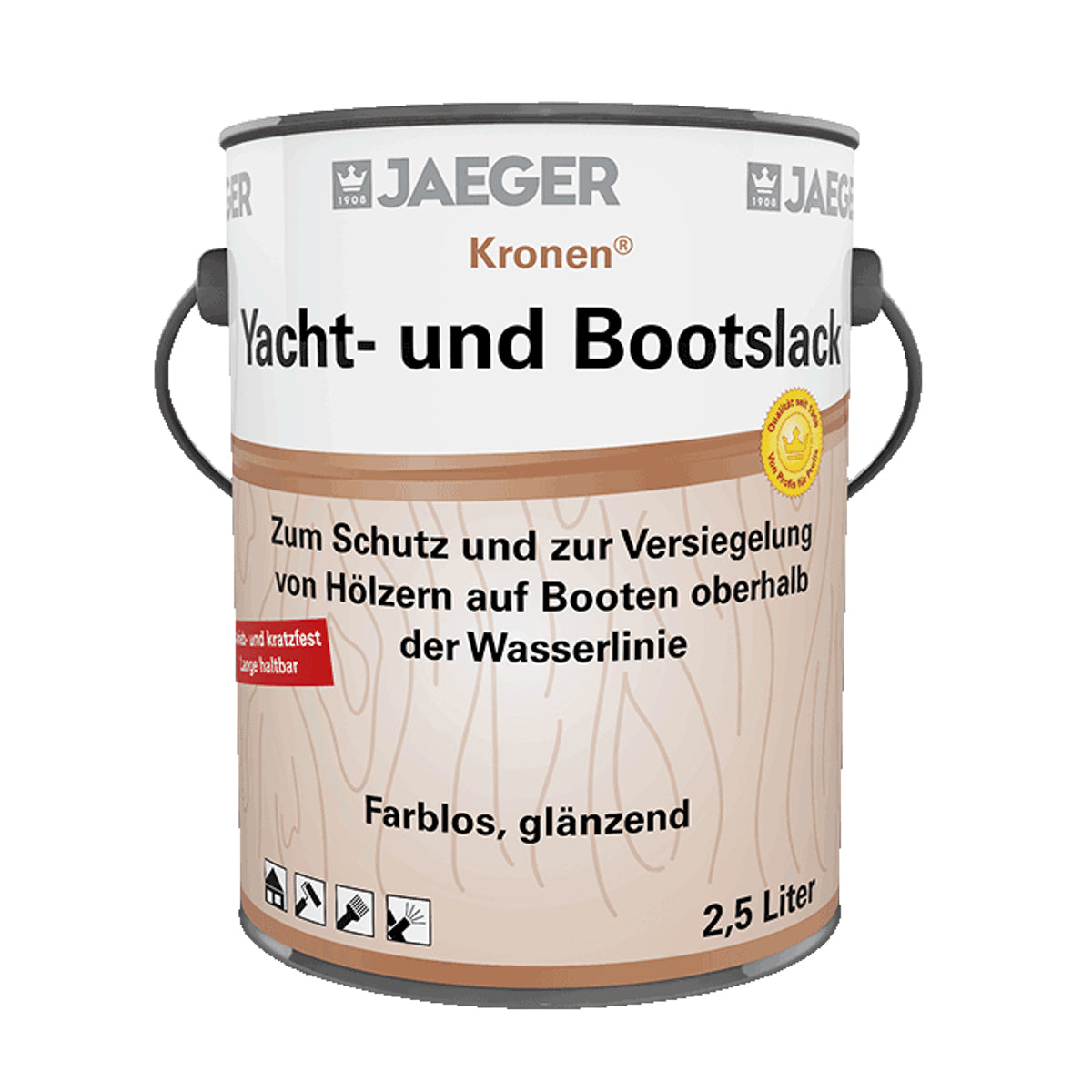 Jaeger Kronen® Yacht- und Bootslack 2,5 Liter farblos – Dabo24