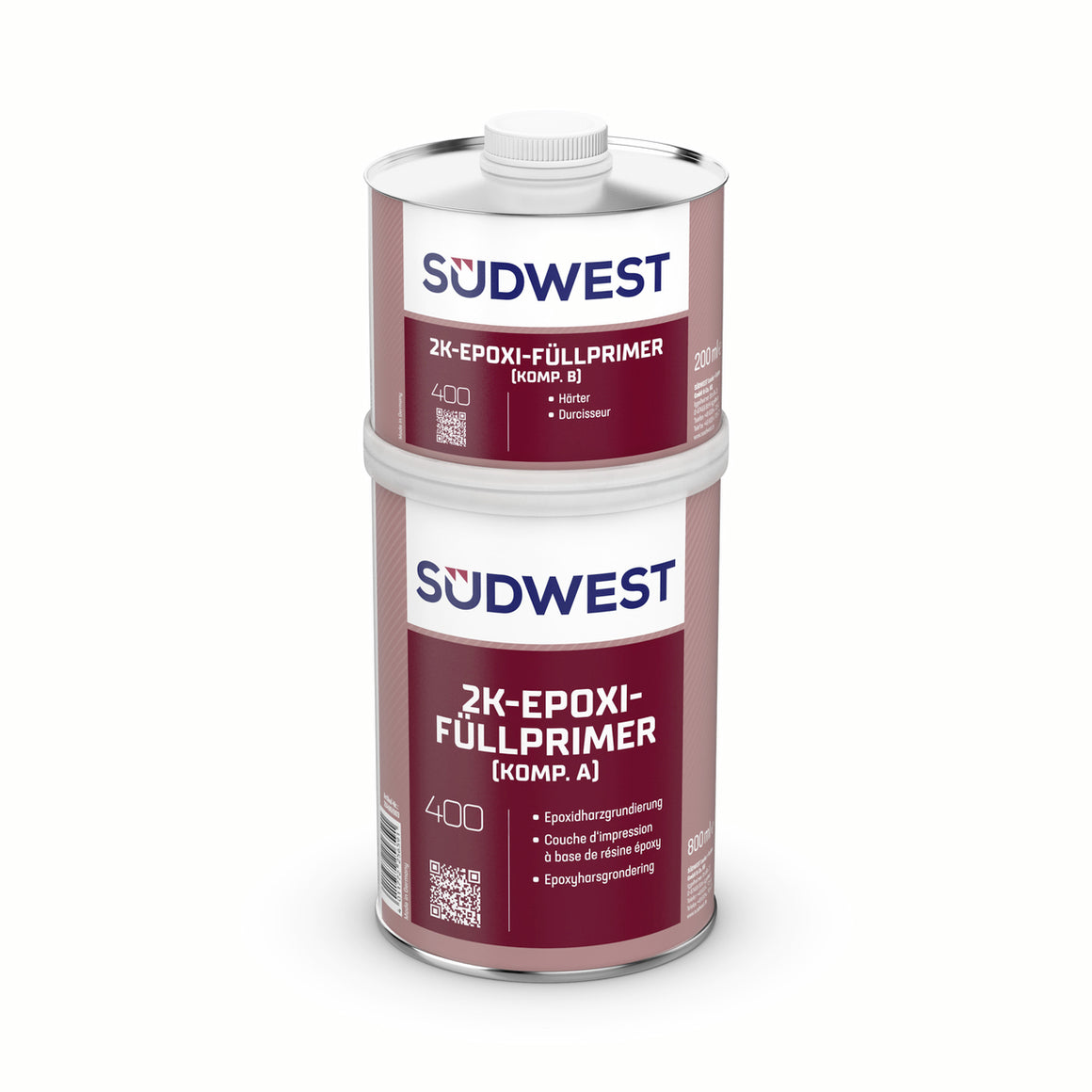 Südwest 2K Epoxy Filler Primer 1 Liter 9110 White – Dabo24