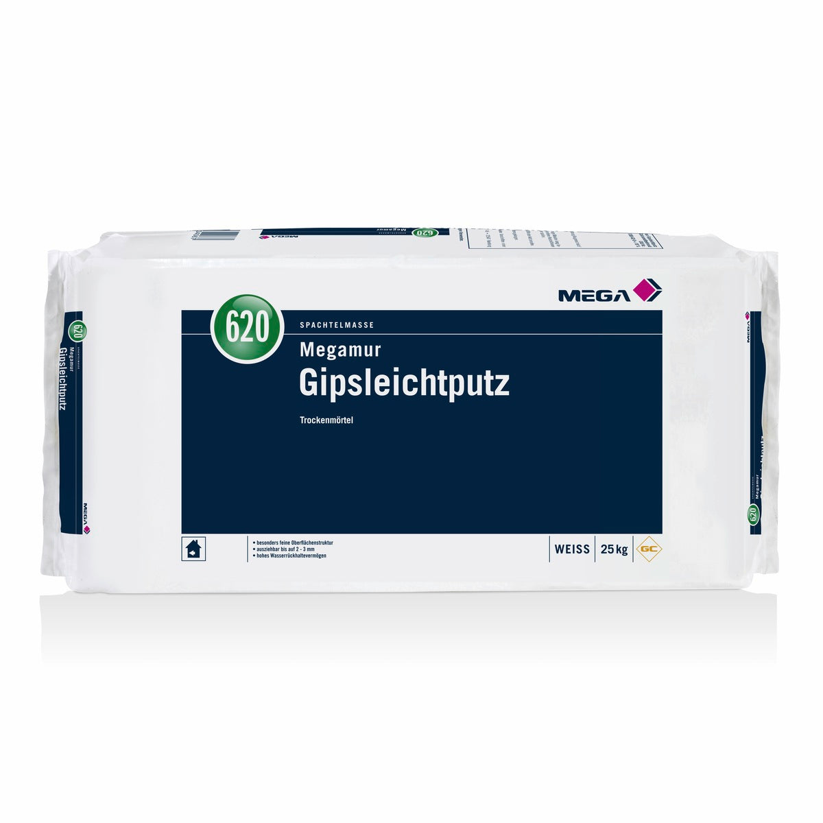 MEGA 620 Megamur lightweight gypsum plaster 25 kg white – Dabo24