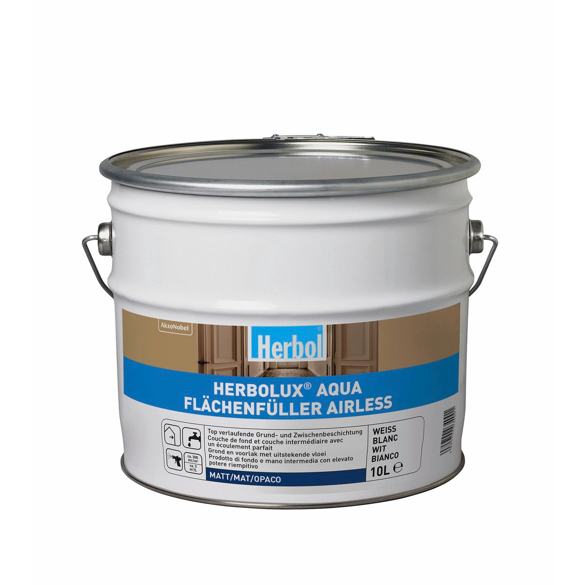 Herbol Herbolux Aqua Flächenfüller Airless 5 Liter weiß – Dabo24