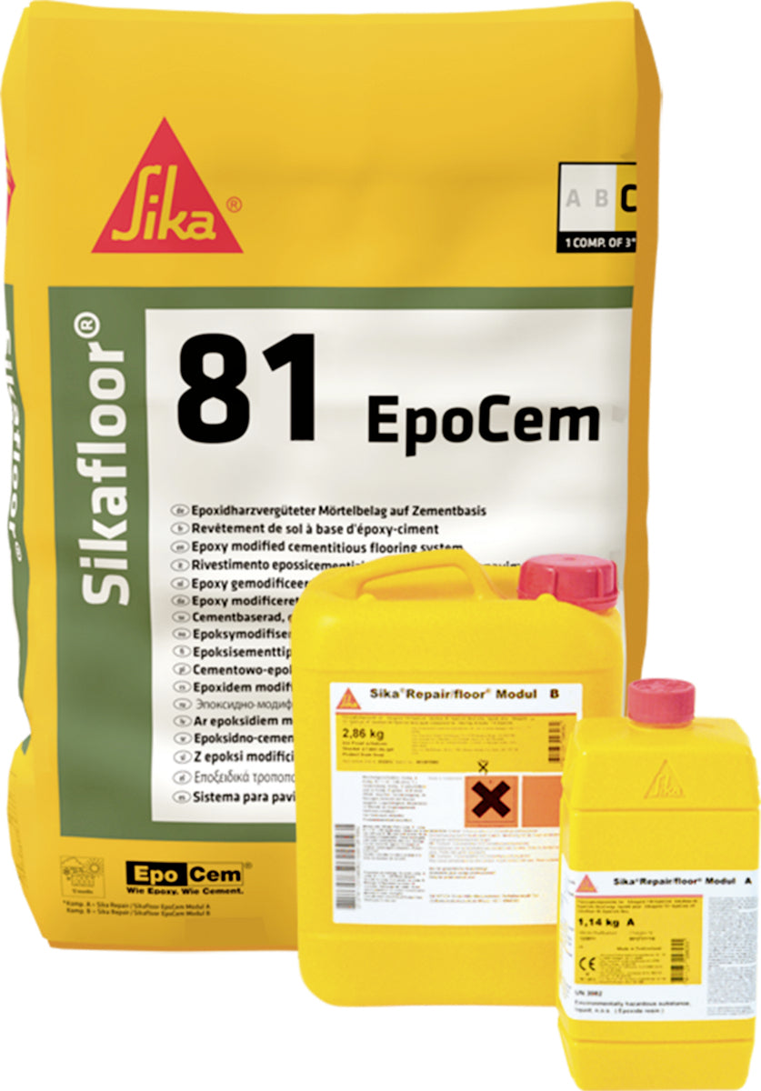 Sika® Sikafloor®-81 EpoCem® (Comp. A+B+C) 23 kg light gray – Dabo24