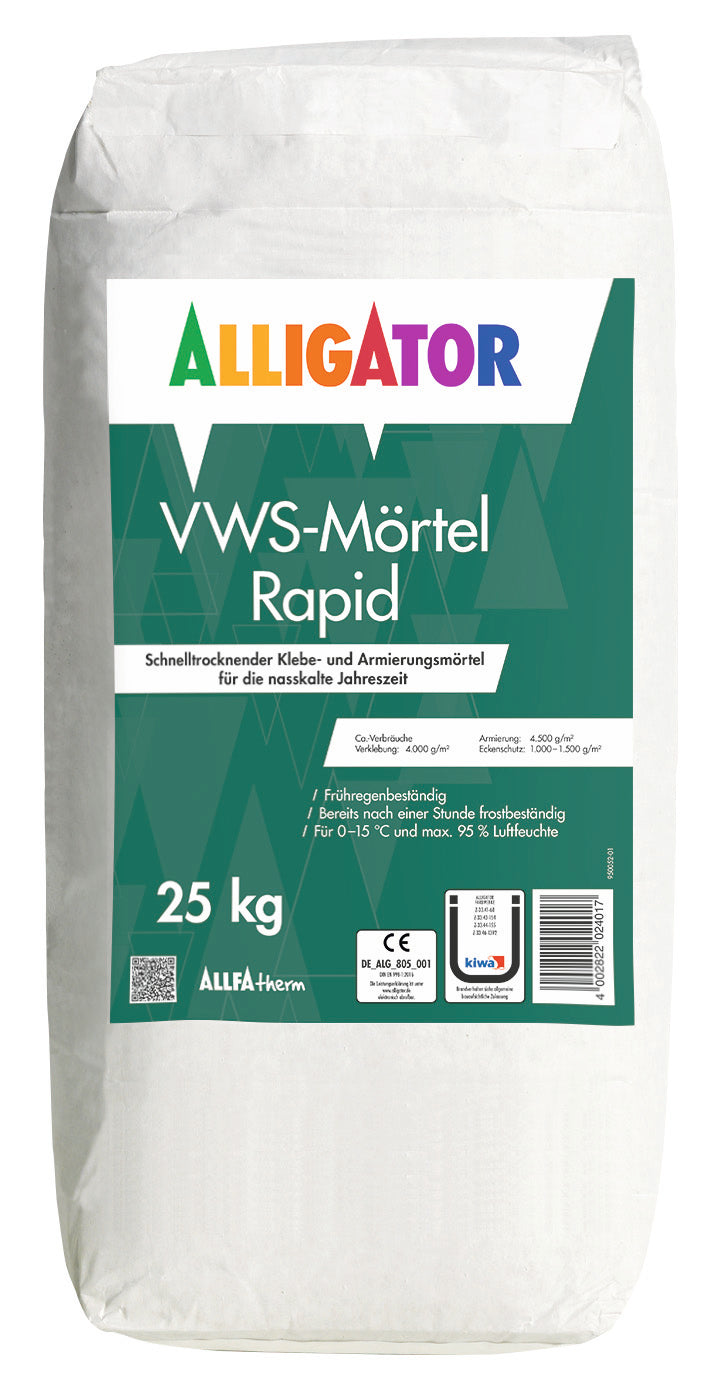 Alligator VWS mortar Rapid 25 kg light grey – Dabo24