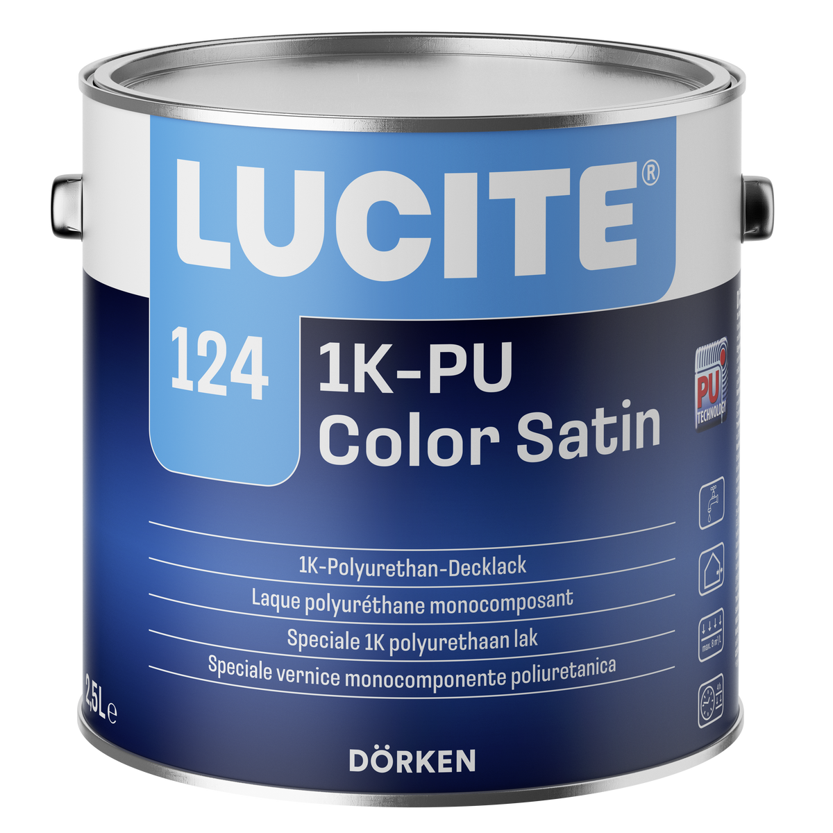Lucite 124 1K-PU Color Satin 1 Liter white – Dabo24
