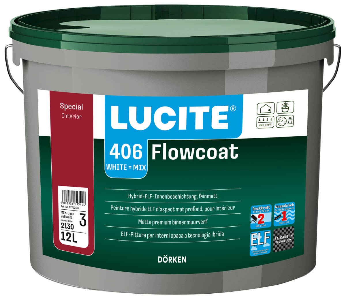 Lucite 406 Flowcoat 2,5 Liter weiß – Dabo24