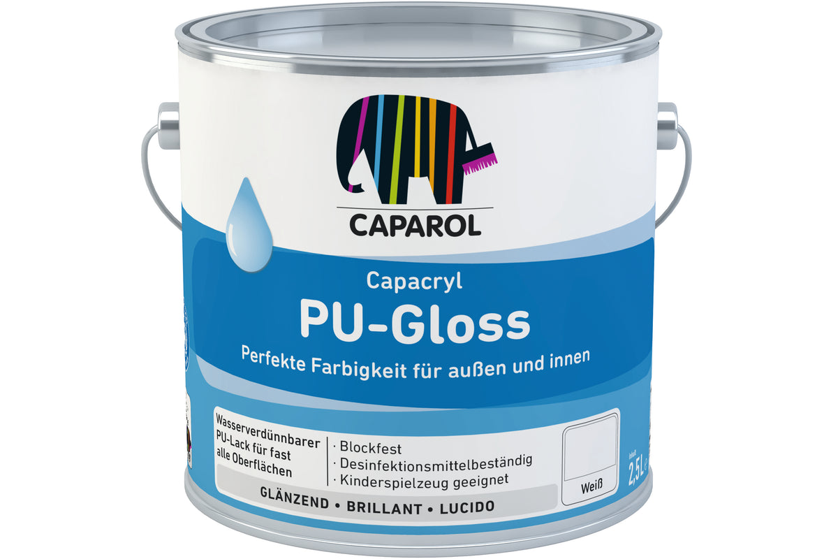 Caparol Capacryl PU-Gloss 2.5 Liters White – Dabo24
