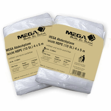 20x MEGA Abdeckplane leicht HDPE 4 m x 5 m – Dabo24
